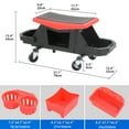 DEXTRUS Rolling Automotive Creepers with Casters, Mechanics Seat with 2 ...