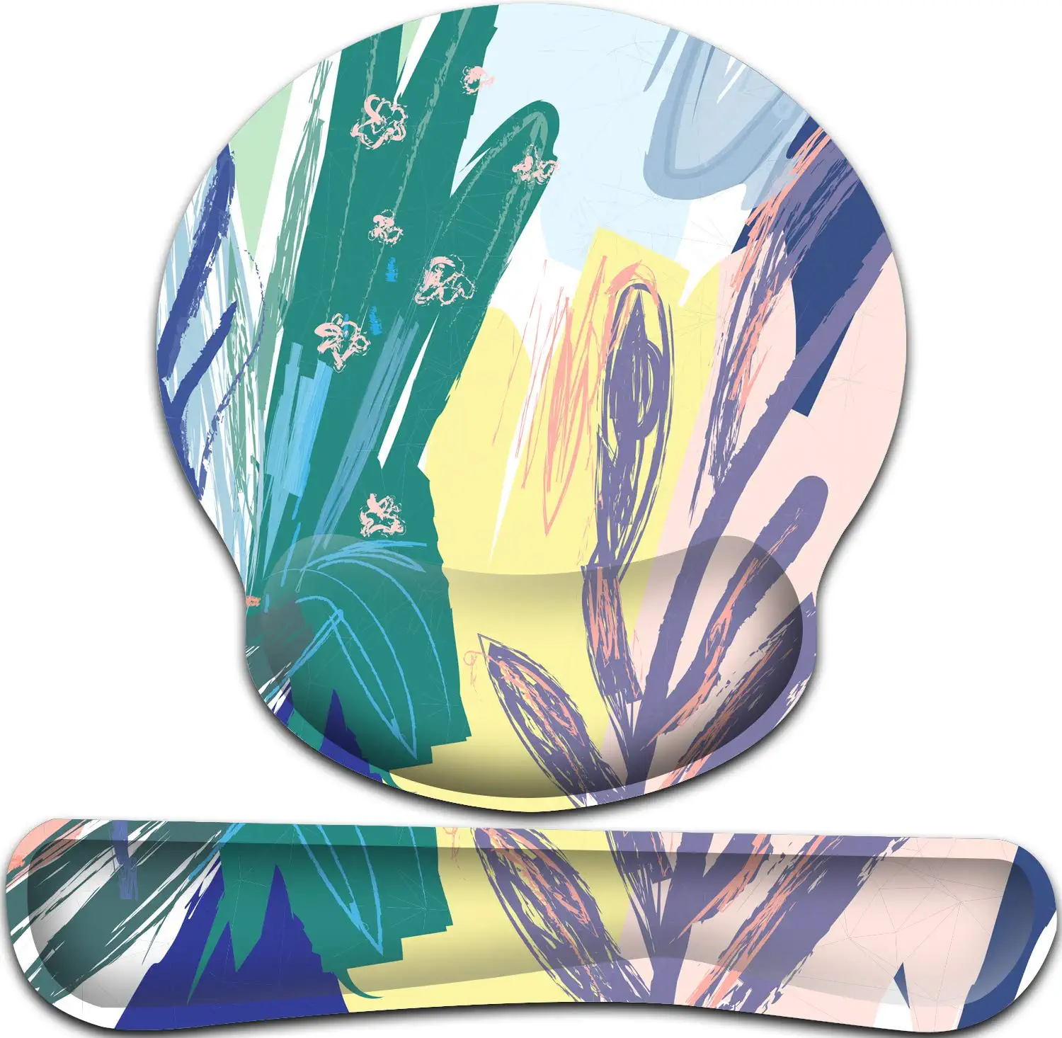 Keyboard Wrist Rest Pad and Mouse Pads with Wrist Rest Support Memory ...