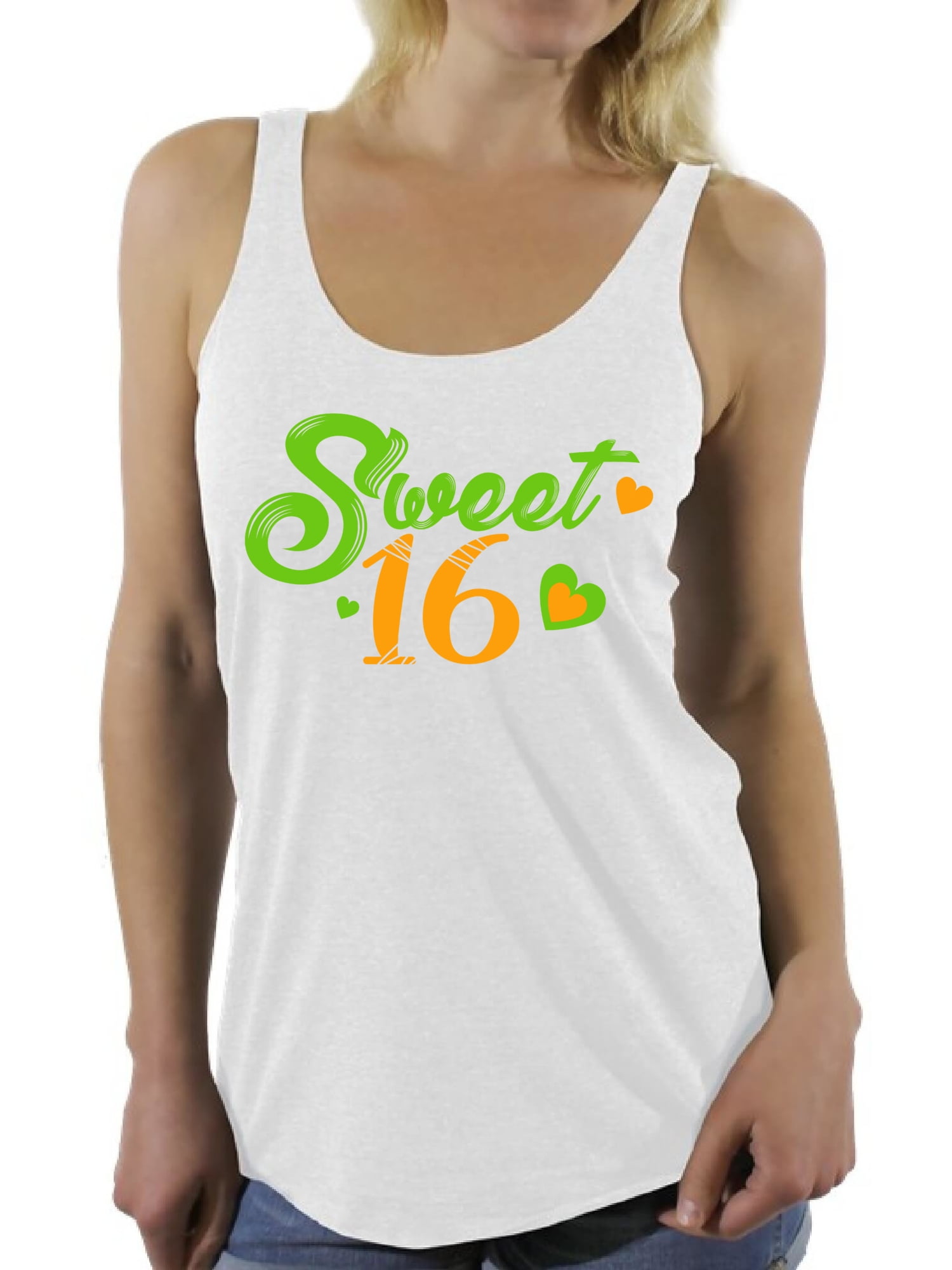 Awkward Styles Sweet 16 Racerback Tank Top for Ladies Green Sweet ...