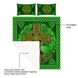 Flagwix 3 Pieces Twin Size Quilt Sets, Yggdrasil Celtic Cross Quilt ...