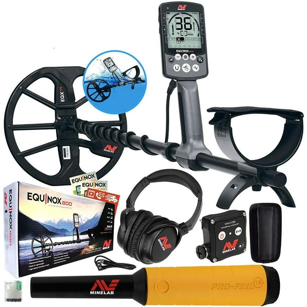 Minelab Equinox 800 Waterproof Metal Detector With 11" DD Search Coil ...