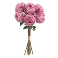 CaraMart Artificial Roses Flowers Silk Flower Bouquet Fake Single Stem ...