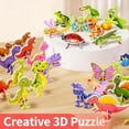 180-Piece Educational 3D Cartoon Puzzle, 3D Puzzle for Animals, Sea ...