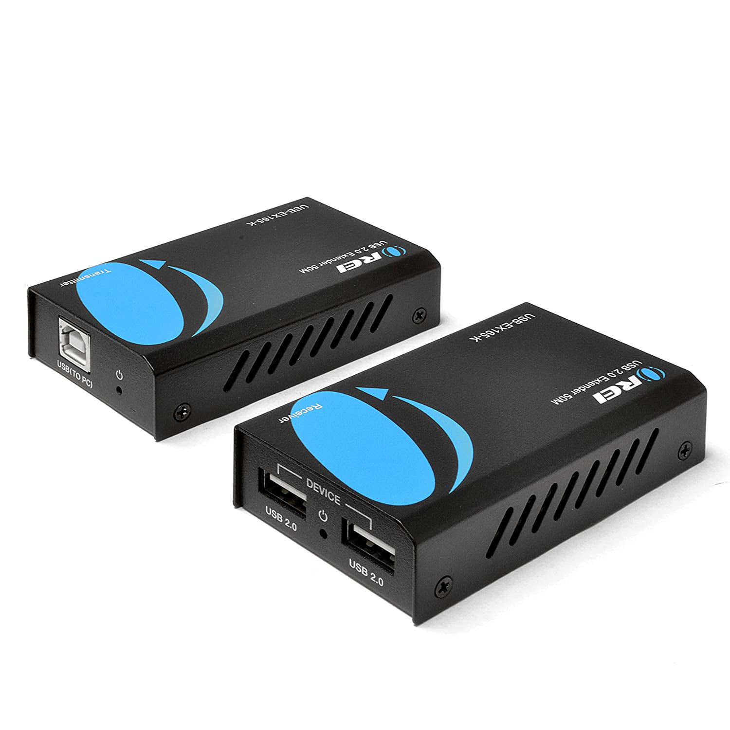 OREI USB Over Cat5e/6 Extender Upto 165 Feet - Extends USB 2.0 Signal ...