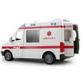 Vokodo Ambulance Rescue Truck with Lights, Sounds, Friction Powered ...