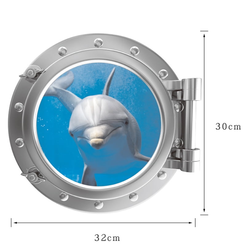 3D Luminous Window View Stickers Wall Decals Removable Wall Stickers ...