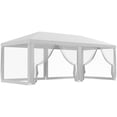 10' x 20' Party Tent, Outdoor Wedding Canopy & Gazebo with Removable ...