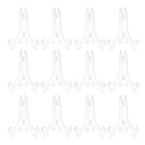2pcs Clear Acrylic Easels Plastic Plate Stands Holders Small Fold ...