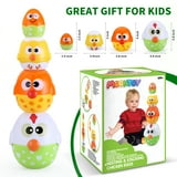 MOONTOY Baby Nesting Stacking Eggs Toys, Color Matching Game Shape ...