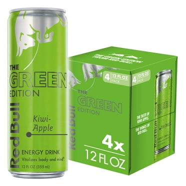 Red Bull Green Edition Dragon Fruit Energy Drink, 12 fl oz, Pack of 4 ...