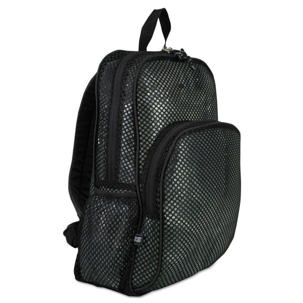Eastsport Mesh Backpack 12 x 5 1/2 x 17 1/2 Black 113960BJBLK - Walmart.com
