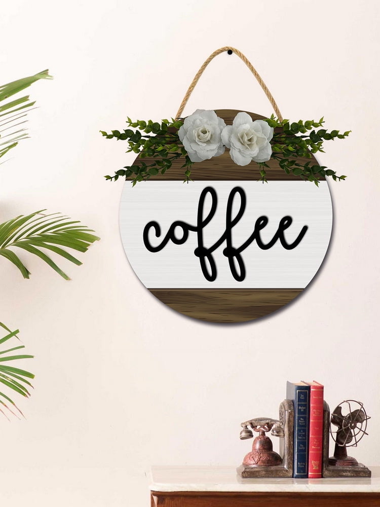 Eveokoki Coffee Sign Rustic Wood Coffee Sign Farmhouse Coffee Bar Wall ...