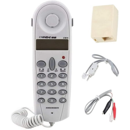 Telephone Phone Line Butt Test Tester Lineman Tool Cable Set(White ...