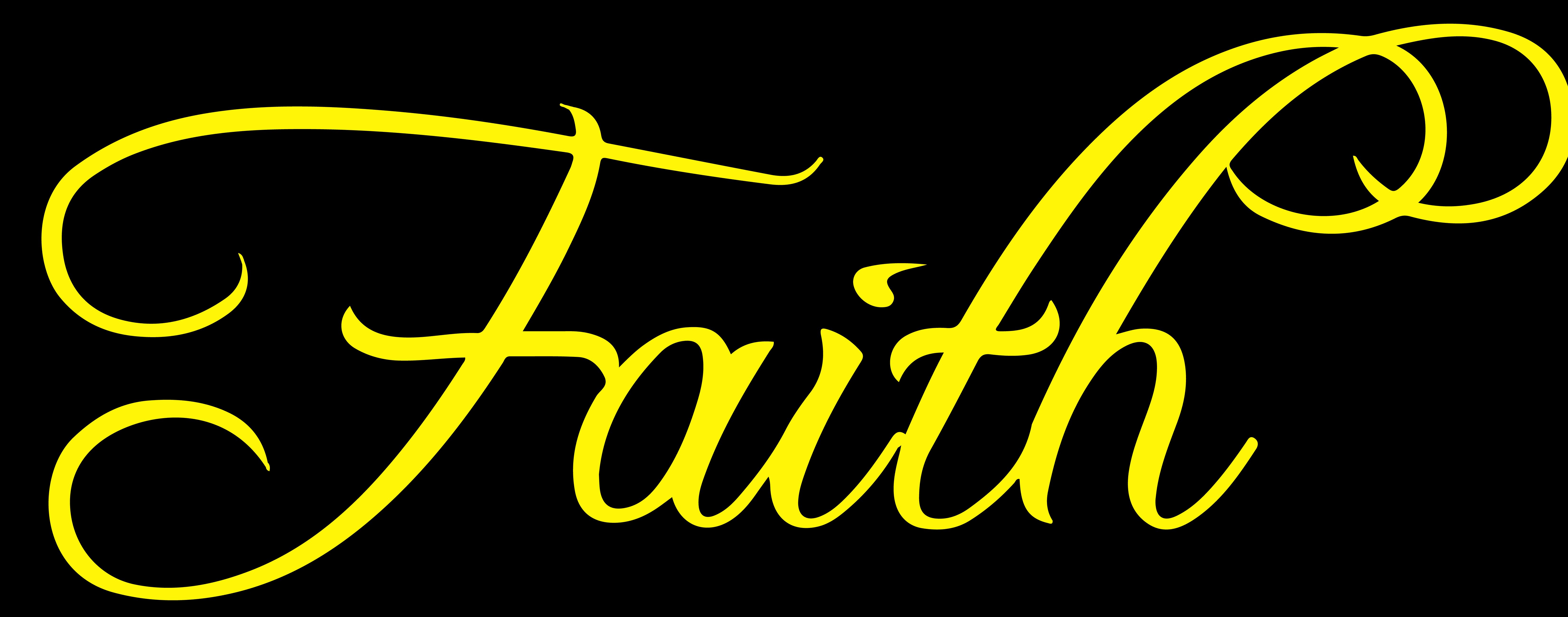 Faith Vinyl Decal Sticker Quote - Medium - Brimstone Yellow - Walmart.com