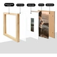 KINLINK 6x6 Picture Frame, Natural Square Solid Wood Frames for ...
