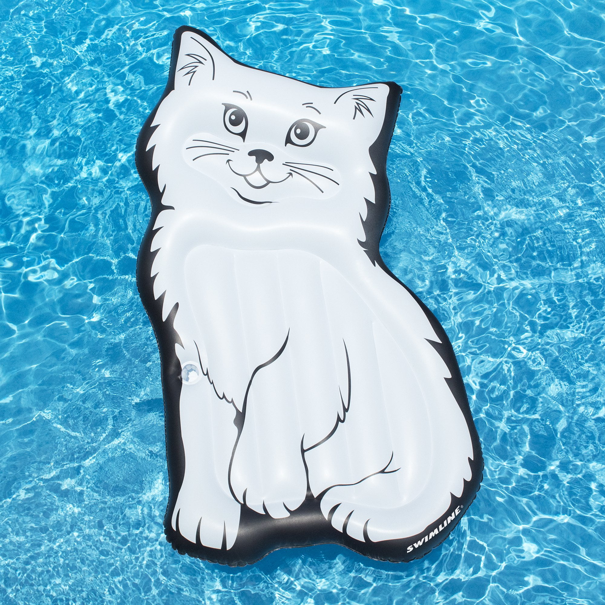 Swimline Inflatable Purrrfect Kitty Mattress Raft Float for Swimming ...