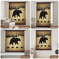 Black Bear Sheer Curtains 72 Inch Length, Light Filtering Voile Curtain ...