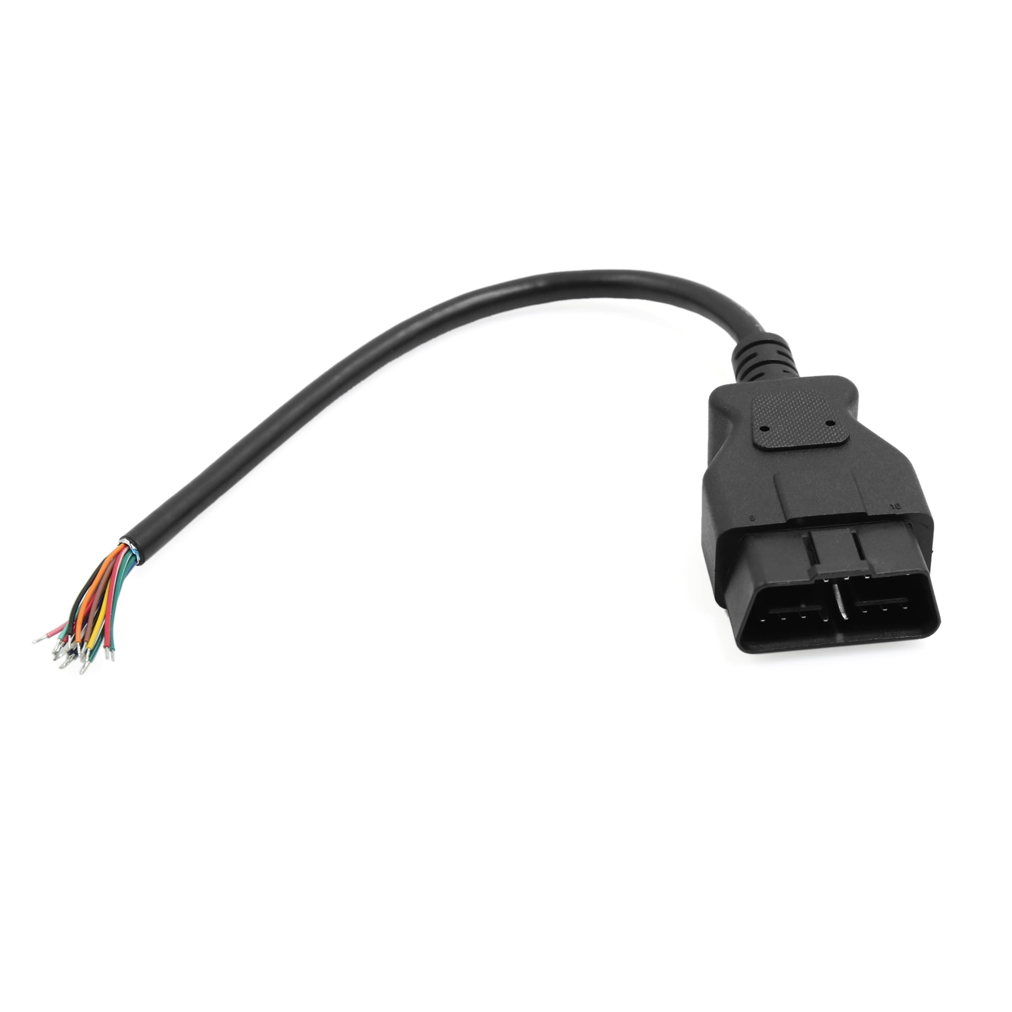 DC 12V 16 Pin OBD2 Car Diagnostic Male Connector Cable Tool 30cm Length ...