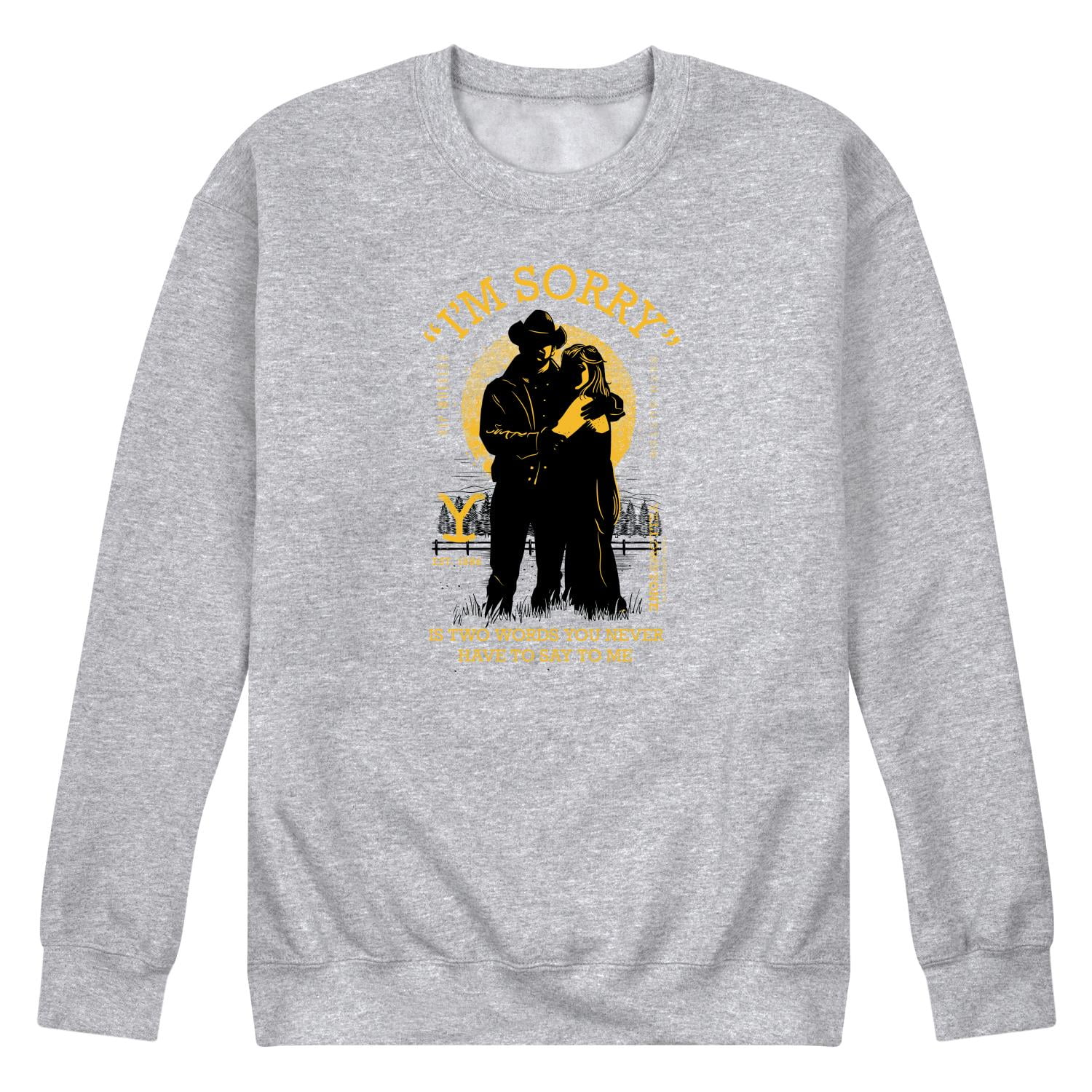 Yellowstone - Official Yellowstone Merchandise - Men's Crew Neck Fleece ...