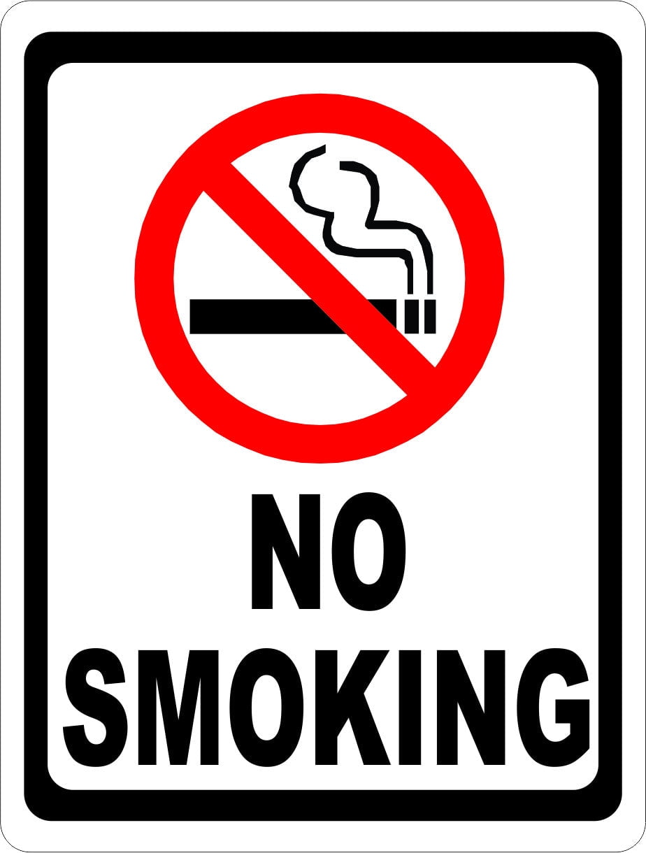 No Smoking Sign with Symbol - Walmart.com