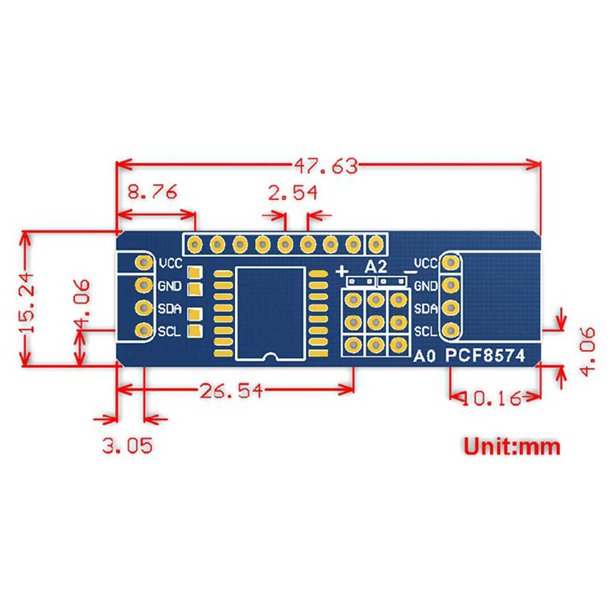 facefd PCF8574 IO Expansion Board 8Bit Parallel Expander I2C-Bus I2C-Bus evaluation development ...