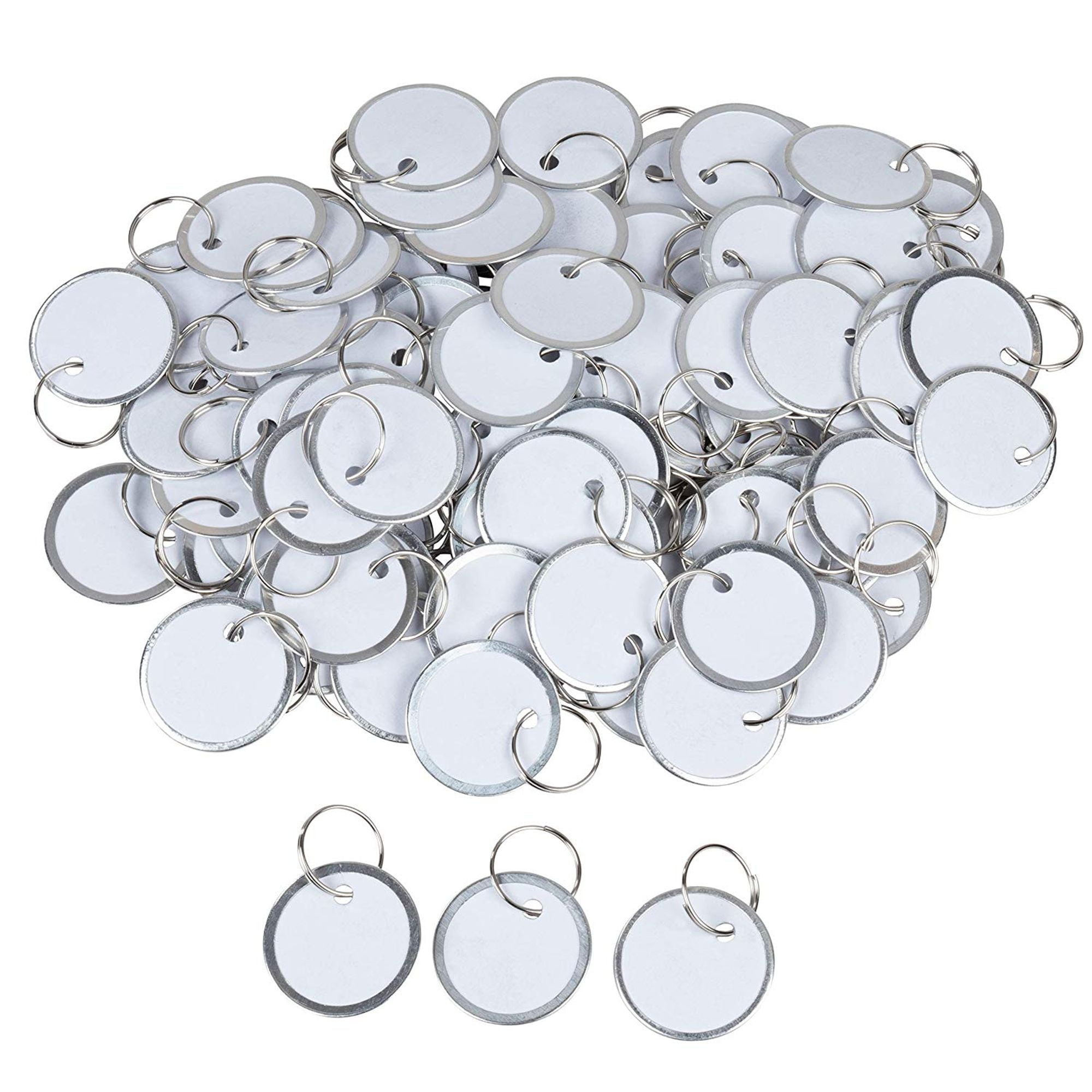 Paper Key Tags 100 Pack Paper Key ID Label Name Tags With Split Ring