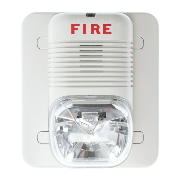 System Sensor P1224MCW SpectrAlert Wall-Mount Horn Strobe, 12/24Vdc ...