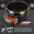 Heavy-Duty Enamel Cast Iron Stew Pot with Double Handles, Non-Stick ...