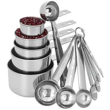 Measuring Spoons Set and Cups, Mixed Colors, 6-Piece Teaspoon Measuring ...