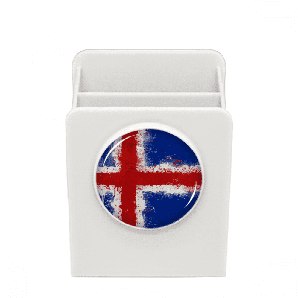 Iceland Flag Pattern Desk Pencil Holder Cup Pen Organizer - Walmart.com