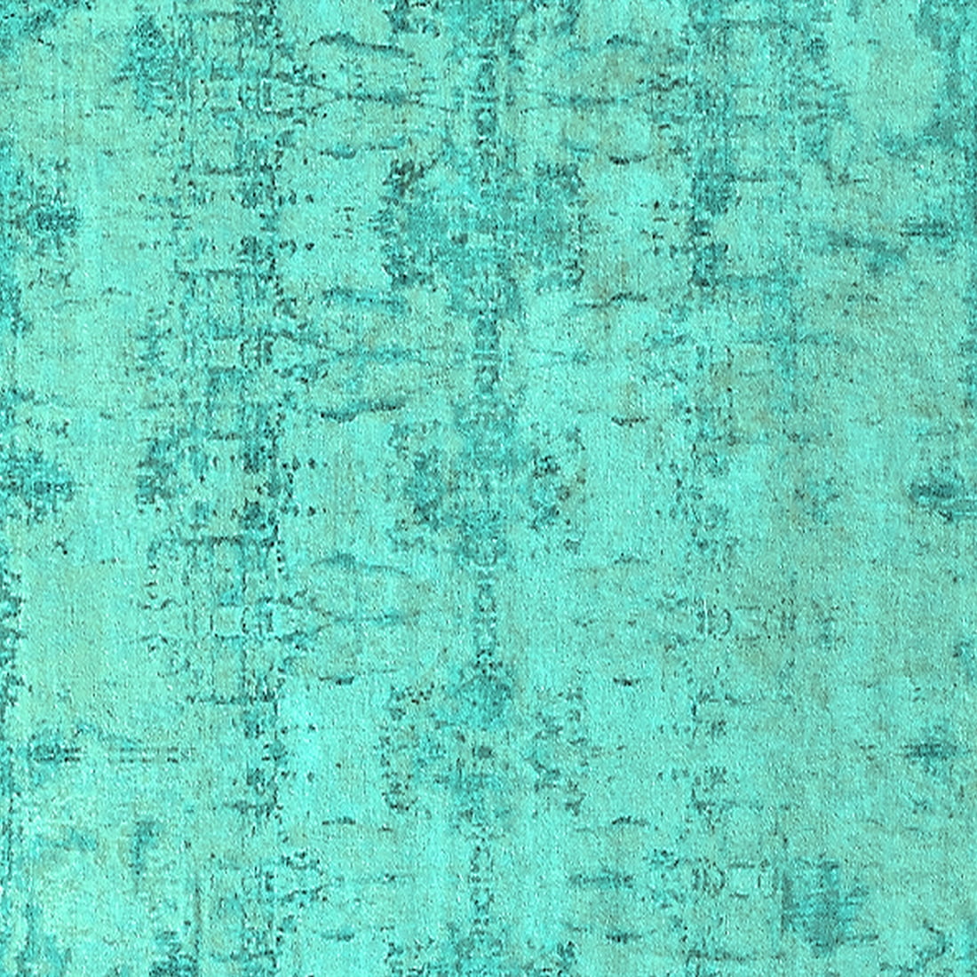 Ahgly Company Machine Washable Indoor Square Solid Turquoise Blue ...