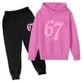 Boys Sweatsuit Six Seven Graphic Hoodie Pants Cute Casual Rap Music ...
