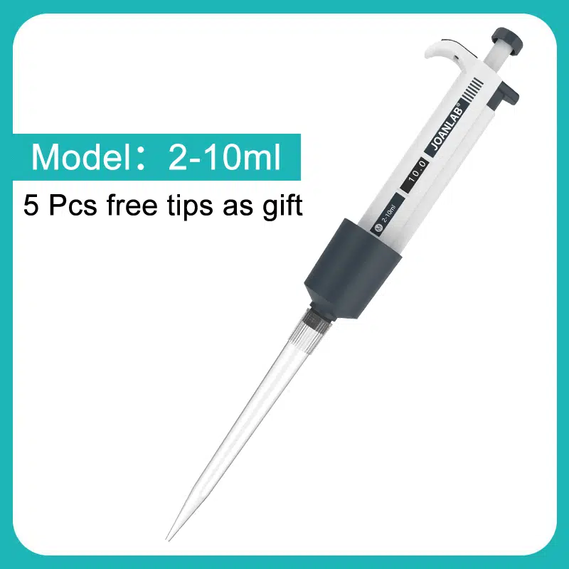 JOANLAB Laboratory Pipette Plastic Single Channel Digital Adjustable ...