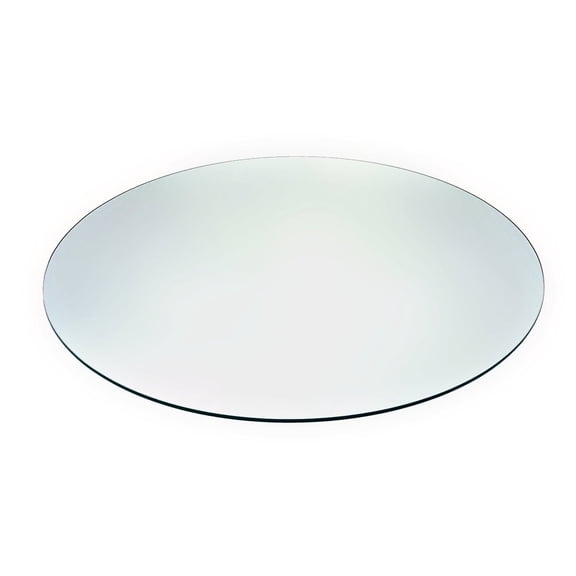"48"" Clear Tempered Glass Table Top, 6mm Round with Beveled Edge ...