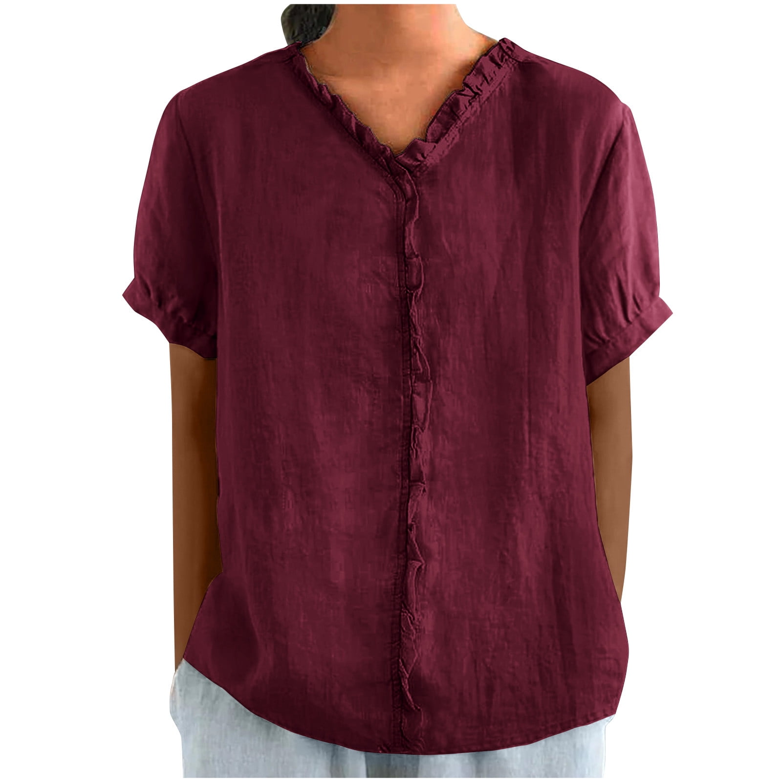 Click here for Bocqde Cotton Linen Shirts For Women Fashion Casua... prices