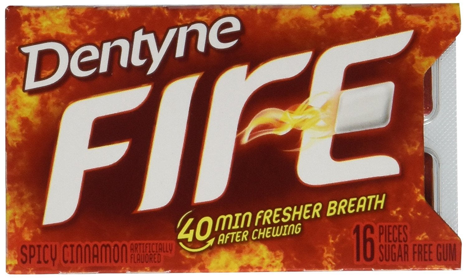 Dentyne Fire S/F Cinnamon Gum, Split to Fit, 16 ct, 9 pk - Walmart.com