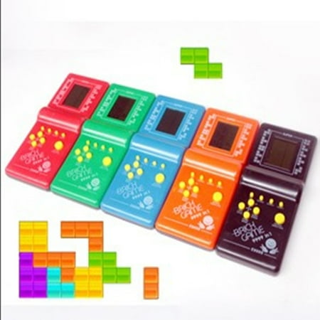 Kids Classical Handheld Tetris Brick Game Machine Music Toy Random ...
