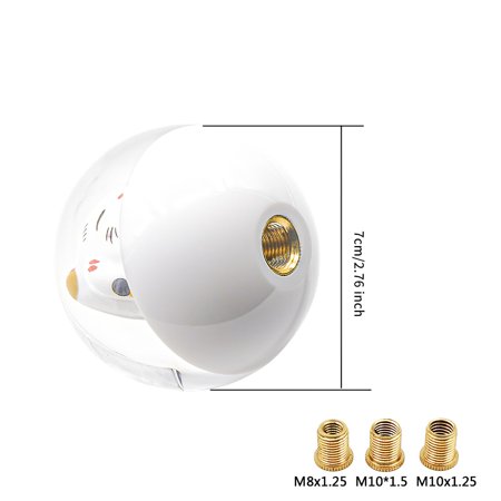 Cat Car Shift Knob Cute Lucky Cat Car Gear Knob Shifter Cat Round Ball ...