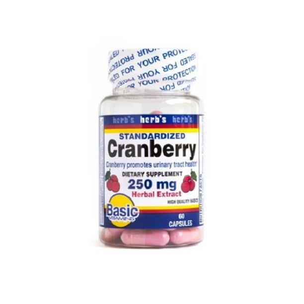 Basic's Vitamins Standardized Cranberry Capsules, 250 mg, 60 Count - Walmart.com - Walmart.com