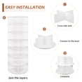 7 Tier Rotating Shoe Rack Tower, Revolving 360 Shoe Rack Storage Round ...