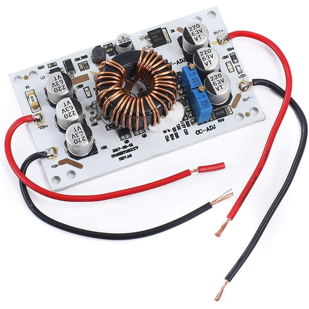 600W Aluminum Plate DC-DC Boost Converter Adjustable 10A Step Up Constant Current Power Supply ...