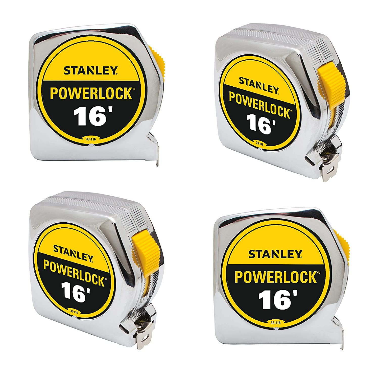 Stanley Tools 33-116 16ft. Powerlock Tape Rule 4-Pack - Walmart.com