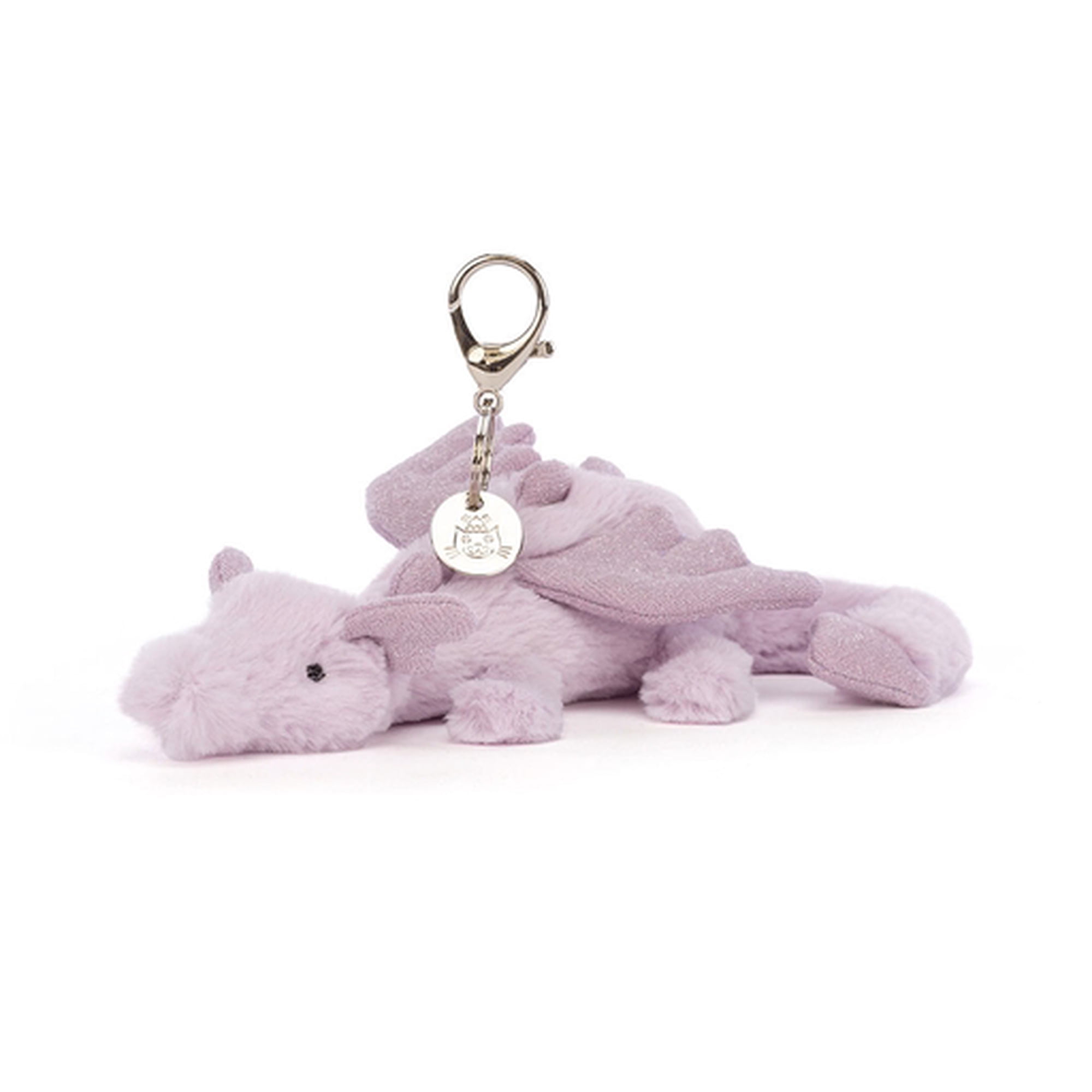 Click here for Jellycat Lavender Dragon Bag Charm  8.7 Inch Cute... prices