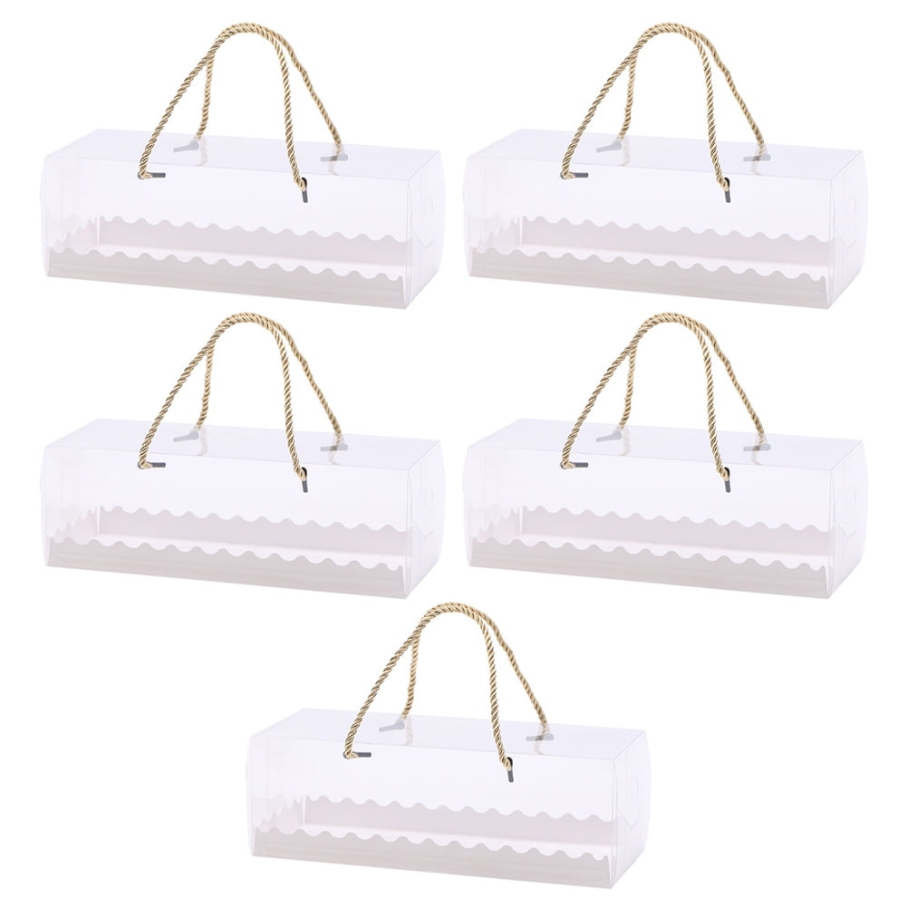 Box Boxes Cake Container Gift Clear Cupcake Pastry Candy Roll Dessert ...