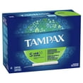 Tampax Cardboard Tampons Super Absorbency, Anti-Slip Grip, LeakGuard ...