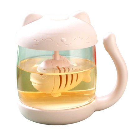 Creative Cute Animal Glass Cup Tea Mug With Fish Tea Infuser Tea ...