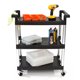 Trinity 3-Tier Utility Cart, Black - Walmart.com