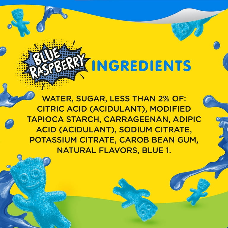 Snack Pack SOUR PATCH KIDS BLUE RASPBERRY Flavored Juicy