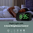 Small Led Digital Alarm Clock With Snooze Easy To Set Full Range