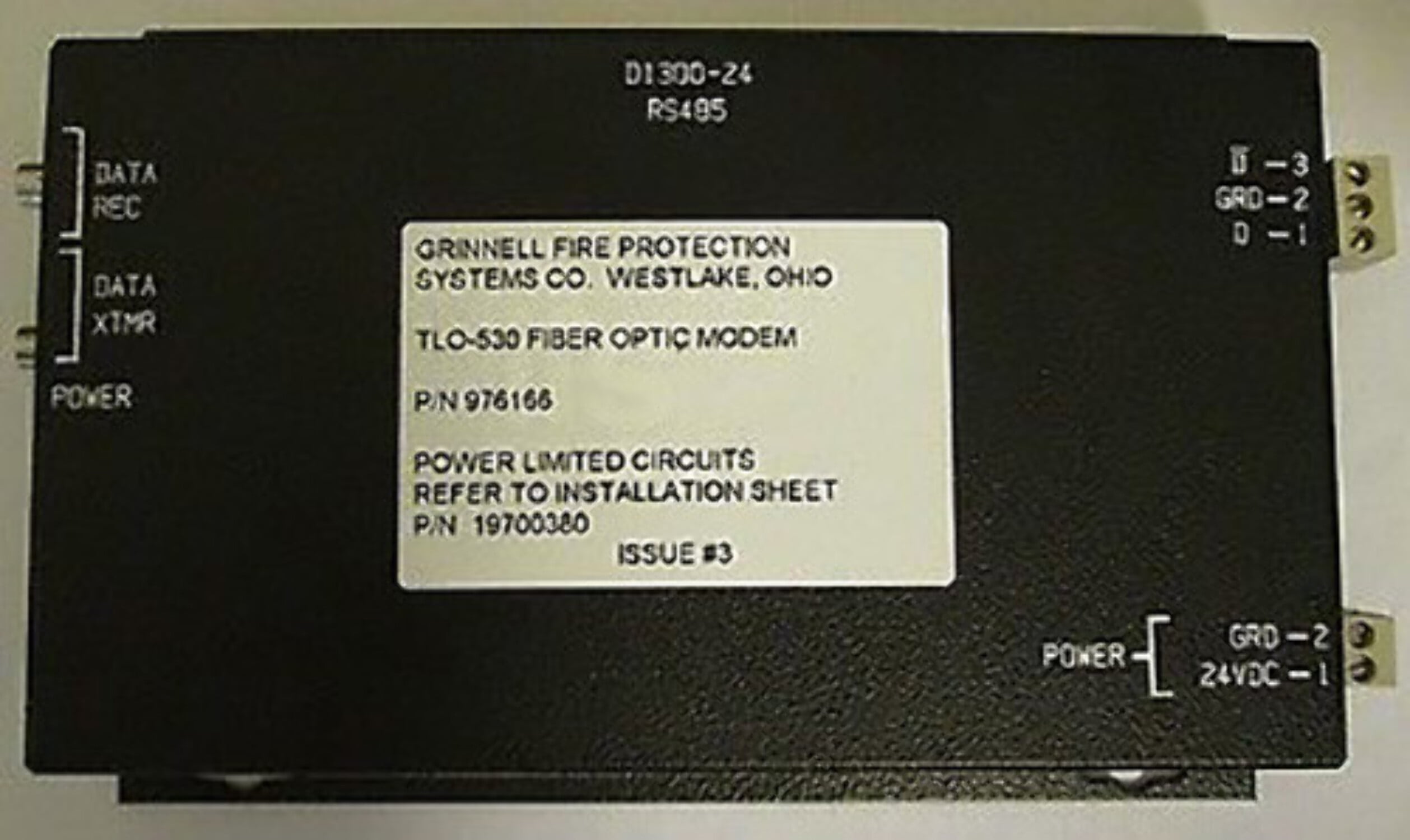 Simplex Grinnel TLO-530 Fiber Optic Modem (P/N: 976166) - Walmart.com